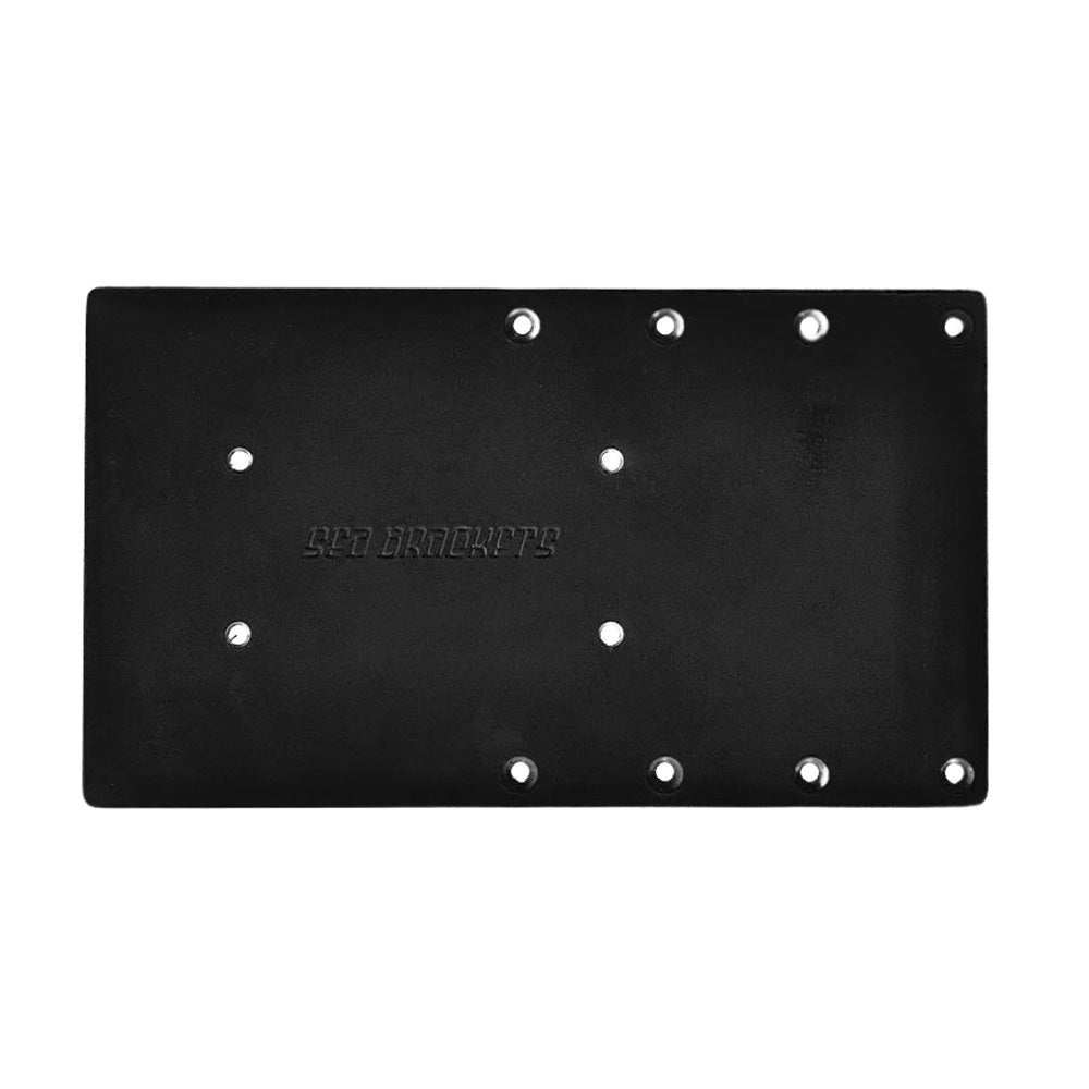 Sea Brackets 14 Straight Trolling Motor Plate fGarmin Kraken Black ...