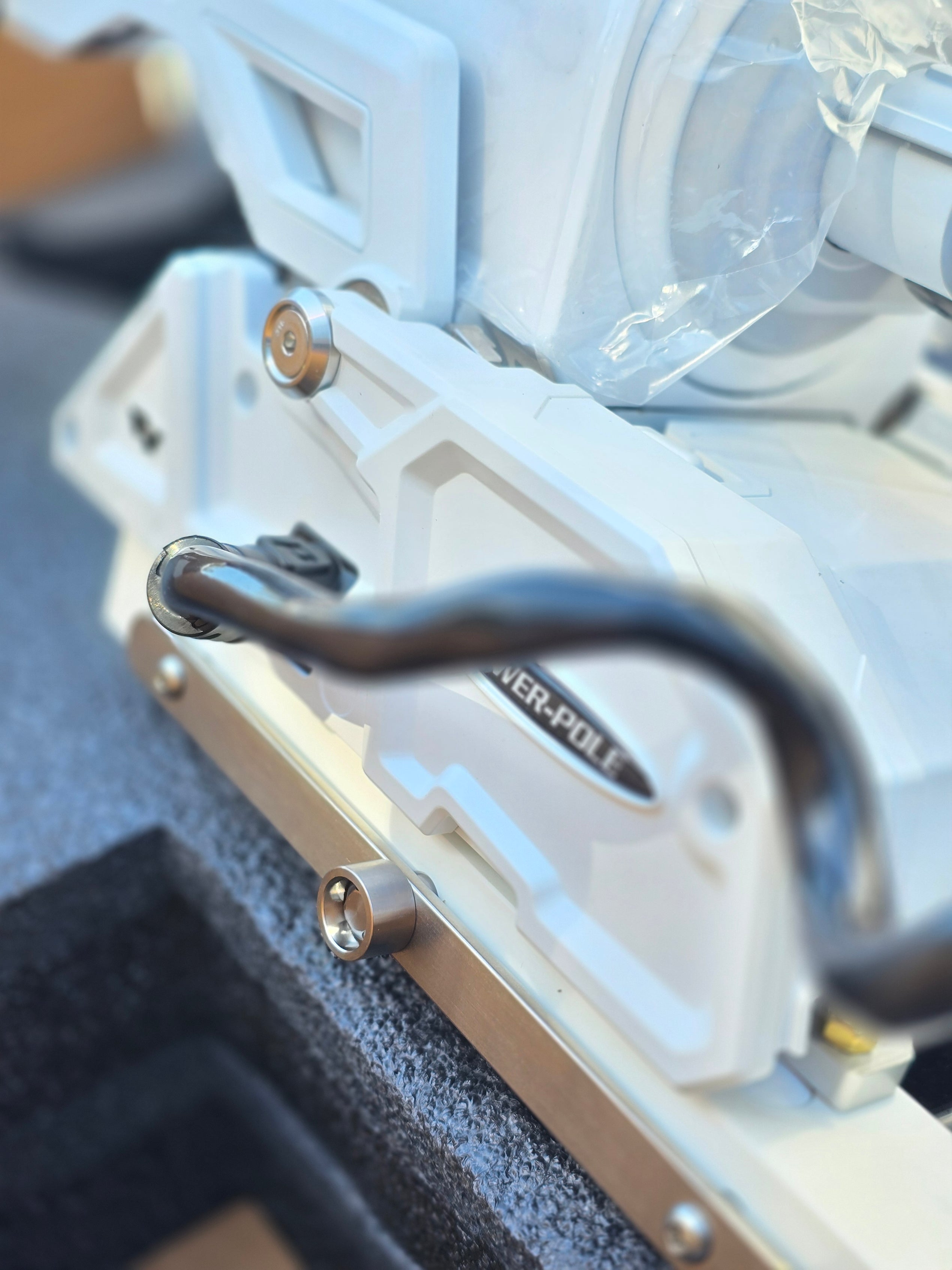 Sea Secure Trolling Motor Lock | Titanium Anti-Theft Bracket - Sea Swivel