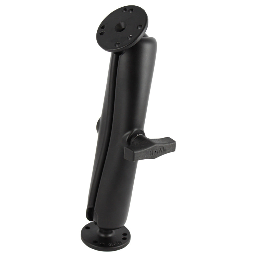 RAM Mount Ball Mount wLong Double Socket Arm 225 Round Bases wAMPs ...
