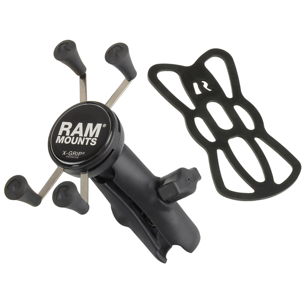 RAM Mount Universal XGrip Cell Phone Cradle wDouble Socket Arm ...