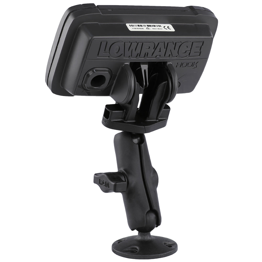 RAM Mount B Size 1 Composite Fishfinder Mount for the Lowrance Hook2 ...