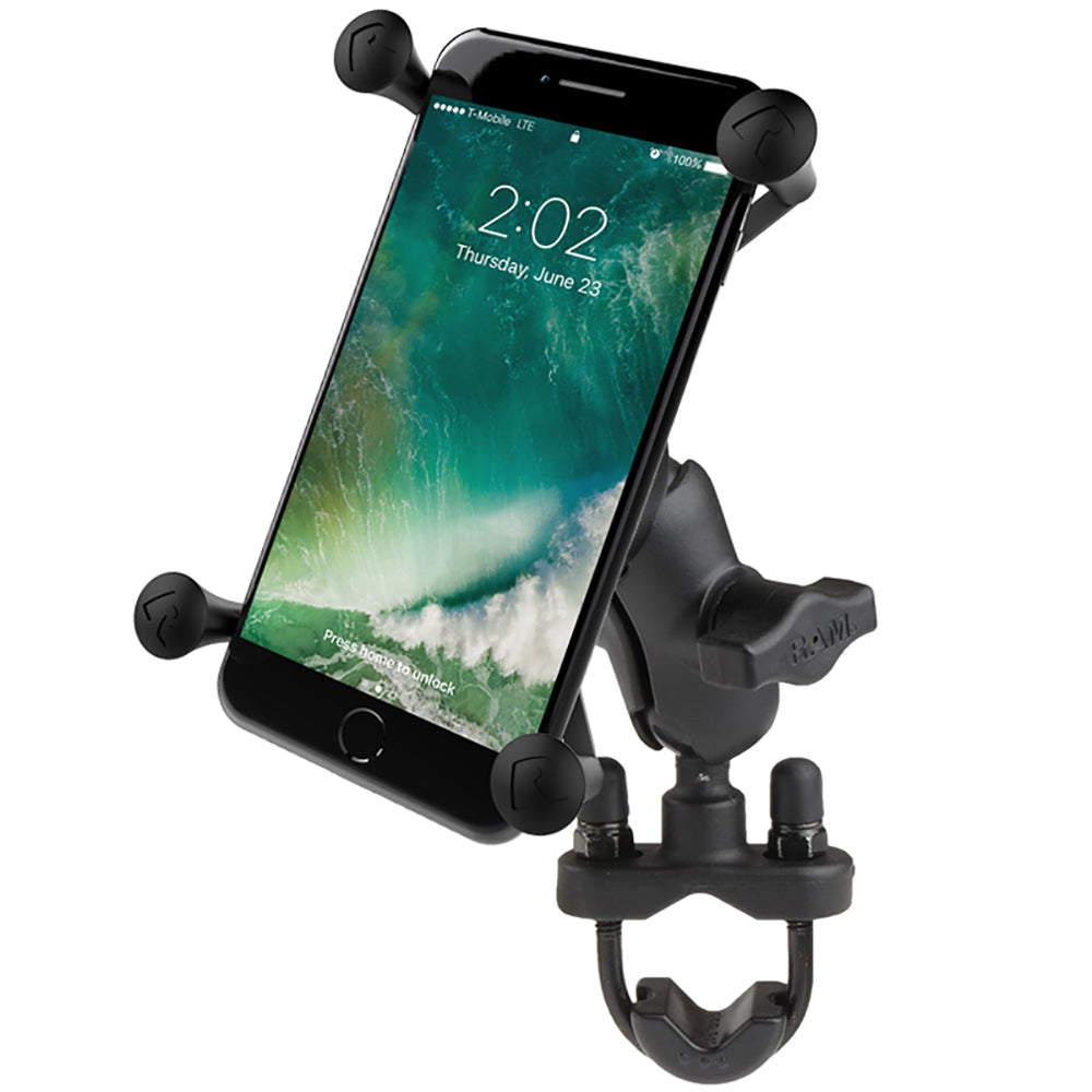 RAM Mount XGrip Large Phone Mount wHandlebar UBolt Base RAMB149ZAUN10U ...