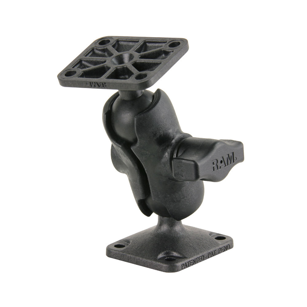 RAM Mount Composite DrillDown Double Ball Mount wRectangle AMPS Plates ...