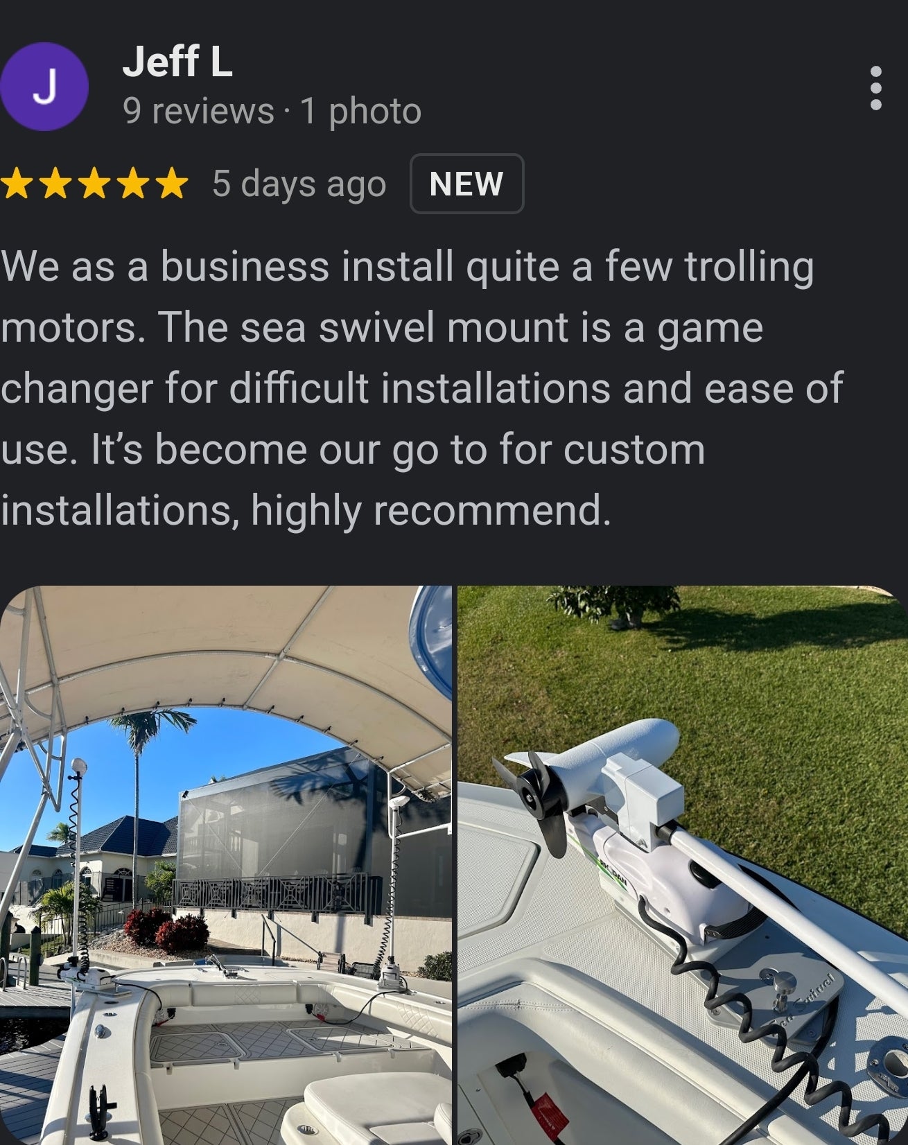 Sea Swivel Trolling Motor Bracket